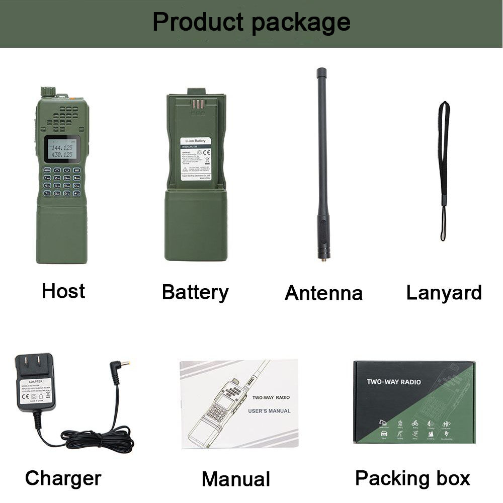 Ar-152 Dual-band Power Rangers Rugged Tactical Walkie Talkie, Rugged ...