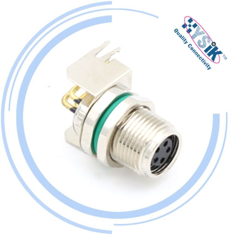 Hysik Customized Pcb Panel Mount M8 Panel Mount A B Coded 3 4 5 6 8 ...