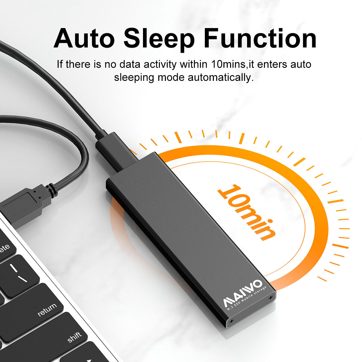 Maiwo K1688s Aluminum Sata M.2 Ssd Enclosure External Hdd Casing Case ...