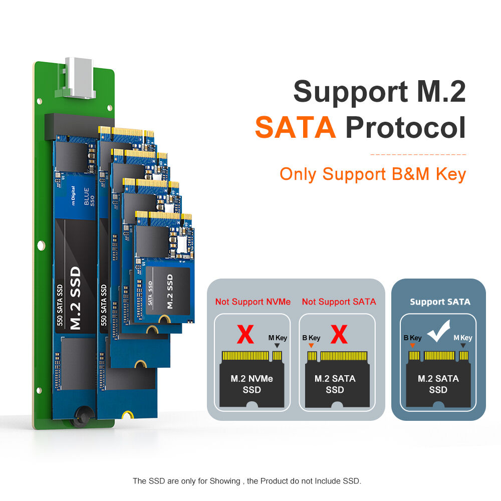 Maiwo K1688s Aluminum Sata M.2 Ssd Enclosure External Hdd Casing Case ...