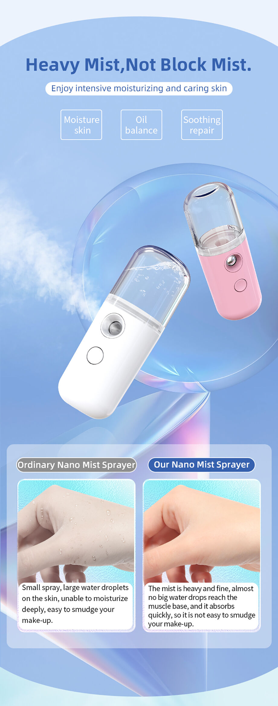 Factory Direct High Quality China Wholesale Mini Nano Spray Handy Mist ...
