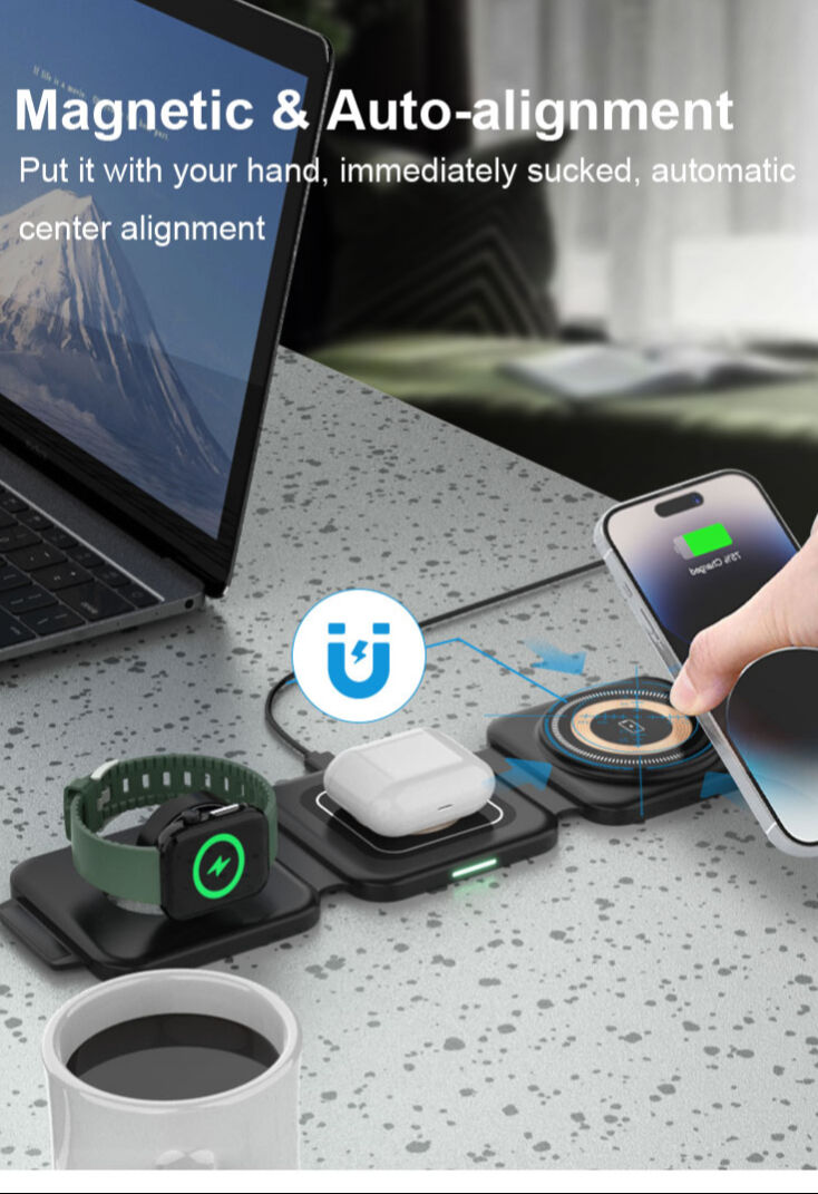 2024 Wholesale Price 3 In 1 Wireless Mobile Charger Pad Qi 15w Smart ...