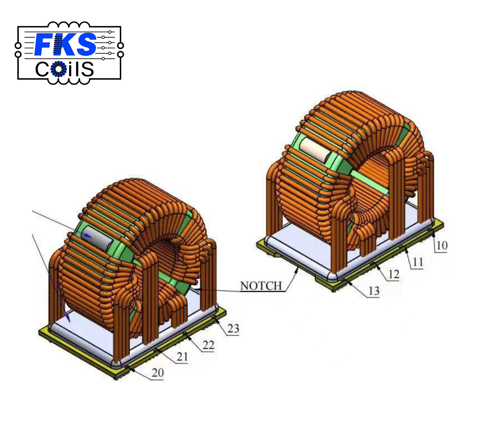 Fks Cmb Common Mode Power Line Choke Inductor 744821039 Manufacturer In ...
