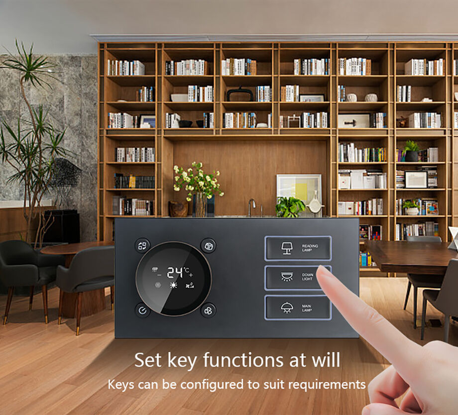 Customized Knx Temperature Controller 3 Gang Push Button Switch Smart ...