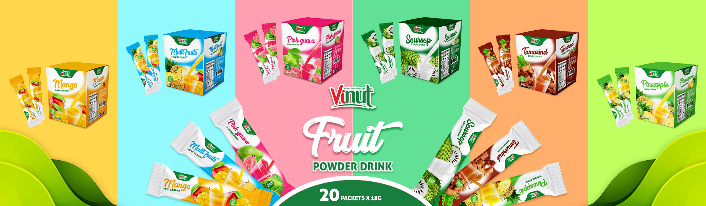 Powder Drink 100% Natural Multi Fruit Juice 250g Vinut No Sugar Added ...