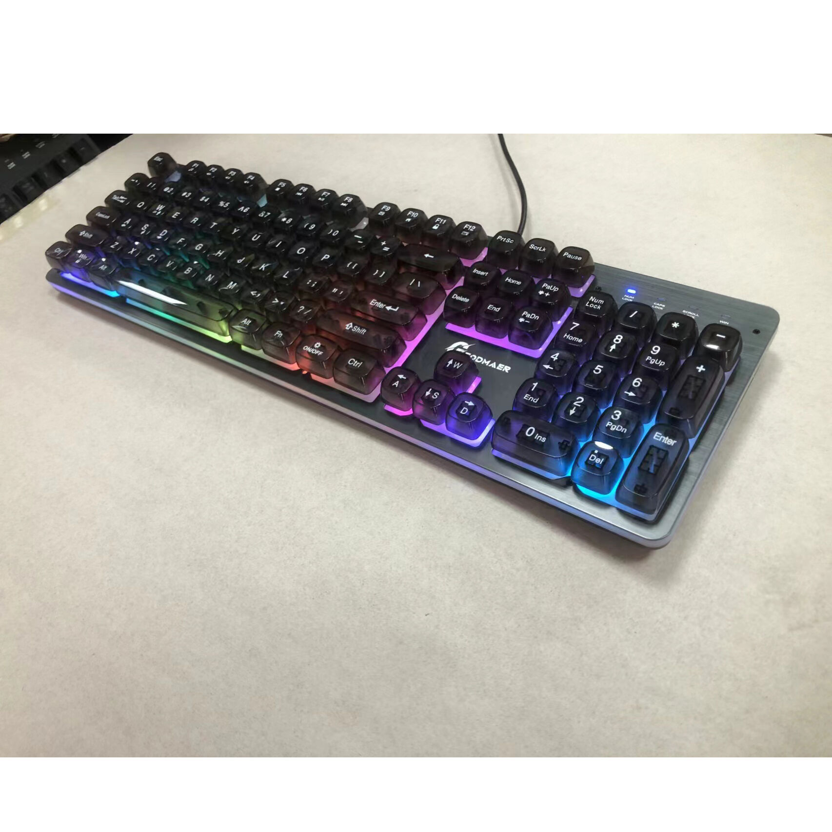 Buy China Wholesale 104 Keys Wired Transparent Keyboard Led Backlight ...