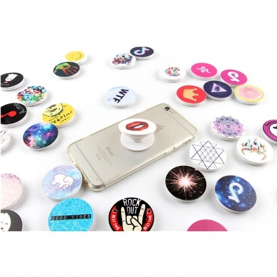 Factory Wholesale Custom Poppings Phone Socket Up Grip Holder With ...