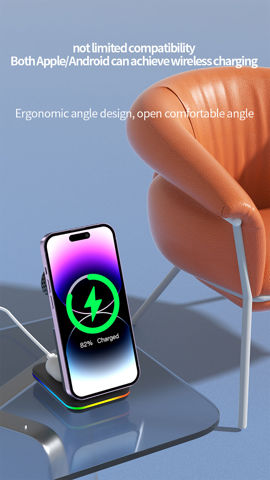 New Design C15 Foldable Strong Magnetic 3-in-1 Fast Wireless Charger ...