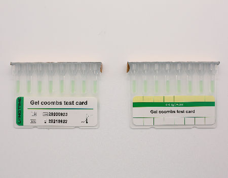 Longtime Abo Mircrocolumn Gel Coombs Test Card Abo/rhd Blood Grouping ...