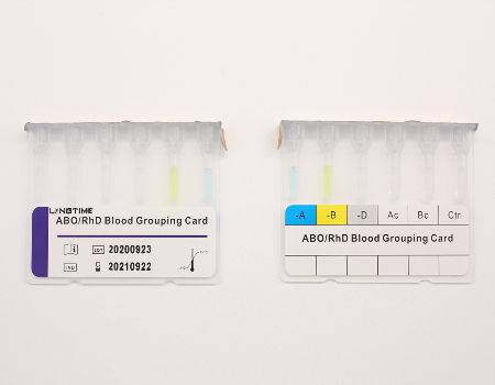 Longtime Abo Mircrocolumn Gel Coombs Test Card Abo/rhd Blood Grouping ...