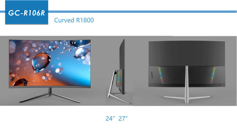 Oem Gaming Monitor 32 Inch Curved R1800 With Rgb Light - China ...