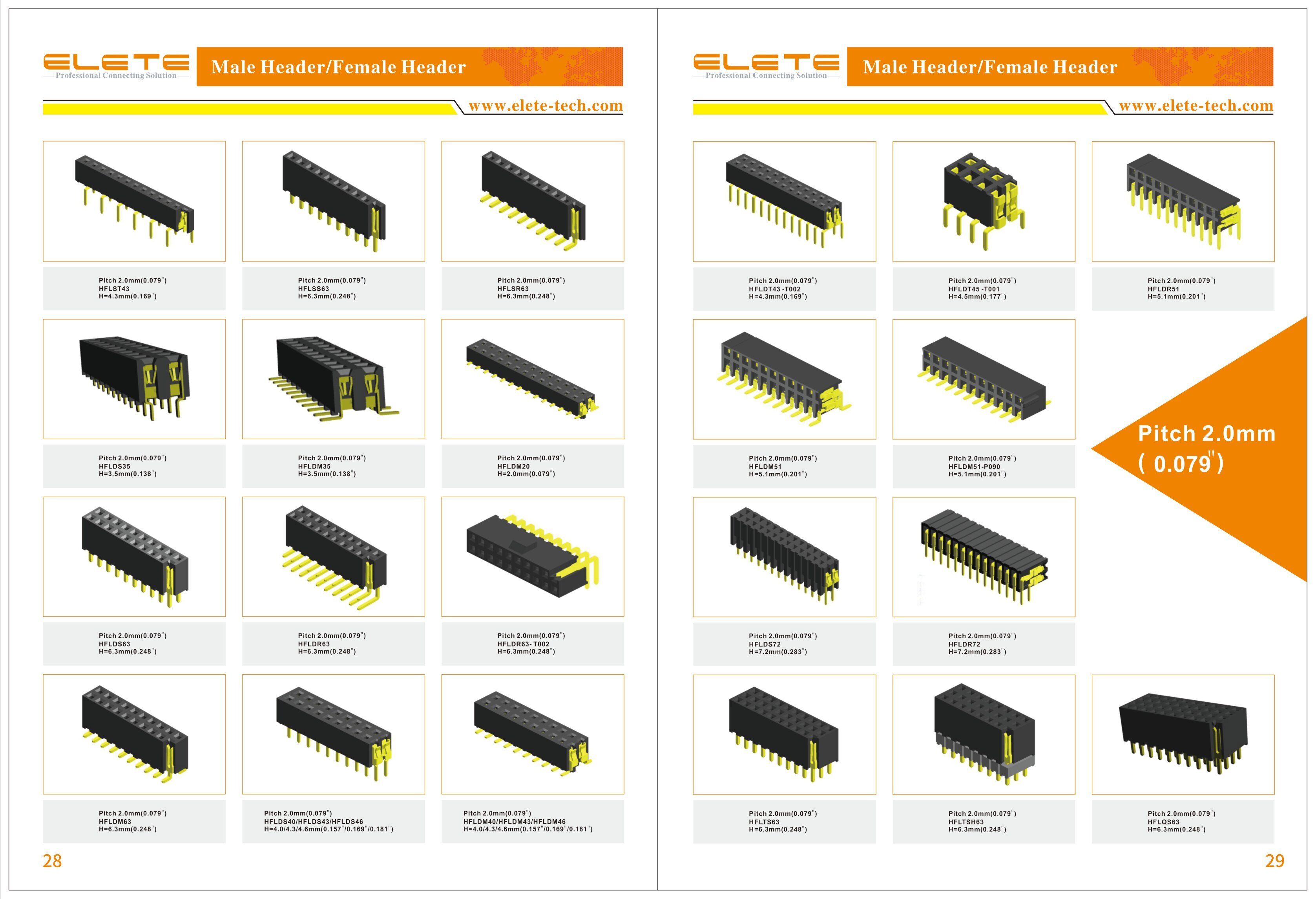 Buy China Wholesale Factory Price 2.54mm Pitch Box Header With Ejector ...