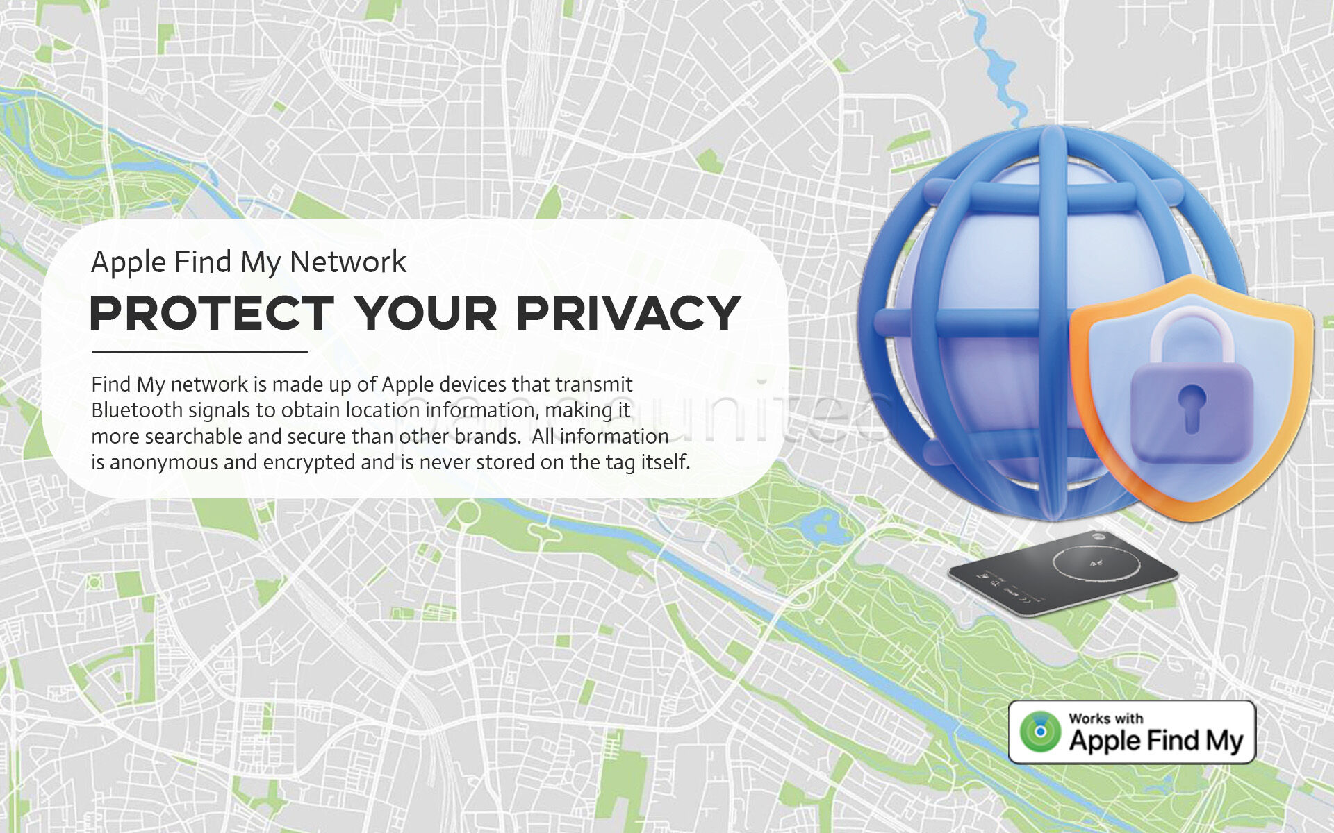 Small Tracker Air Card Tag Locator For Anti-lost Wireless Charge Ipx68 ...