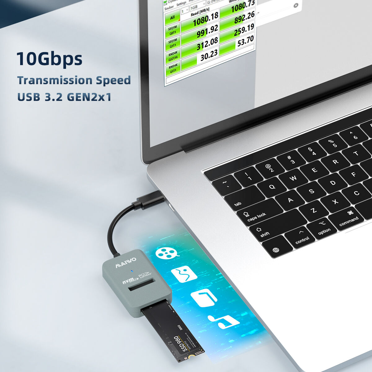 Bulk Buy China Wholesale Maiwo K1696p Tool Free Nvme M.2 Ssd Adapter M2 ...