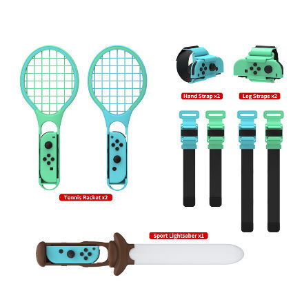 Dobe Official Tns-2123 7 In 1 Sportswear Kit For Switch Sports Game Kit ...