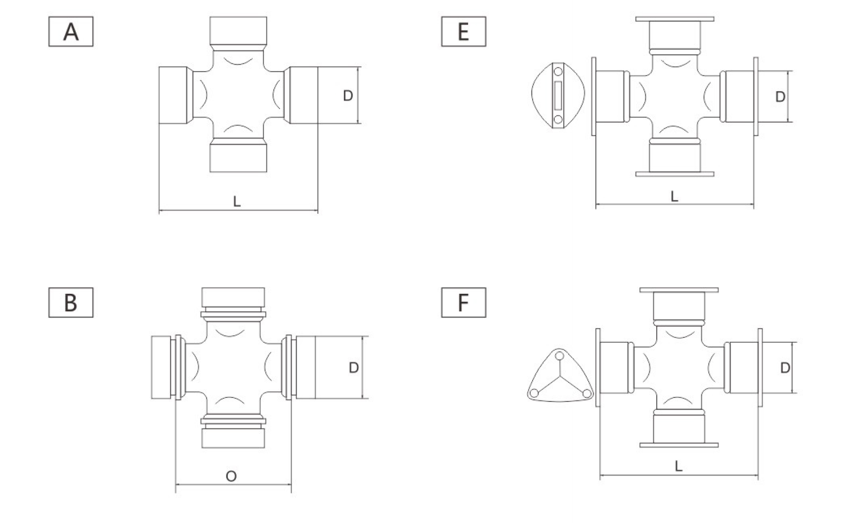 New Design 5-4143x 5-4111x Uj969 Wing Bearing Universal Joint Cross Kit ...