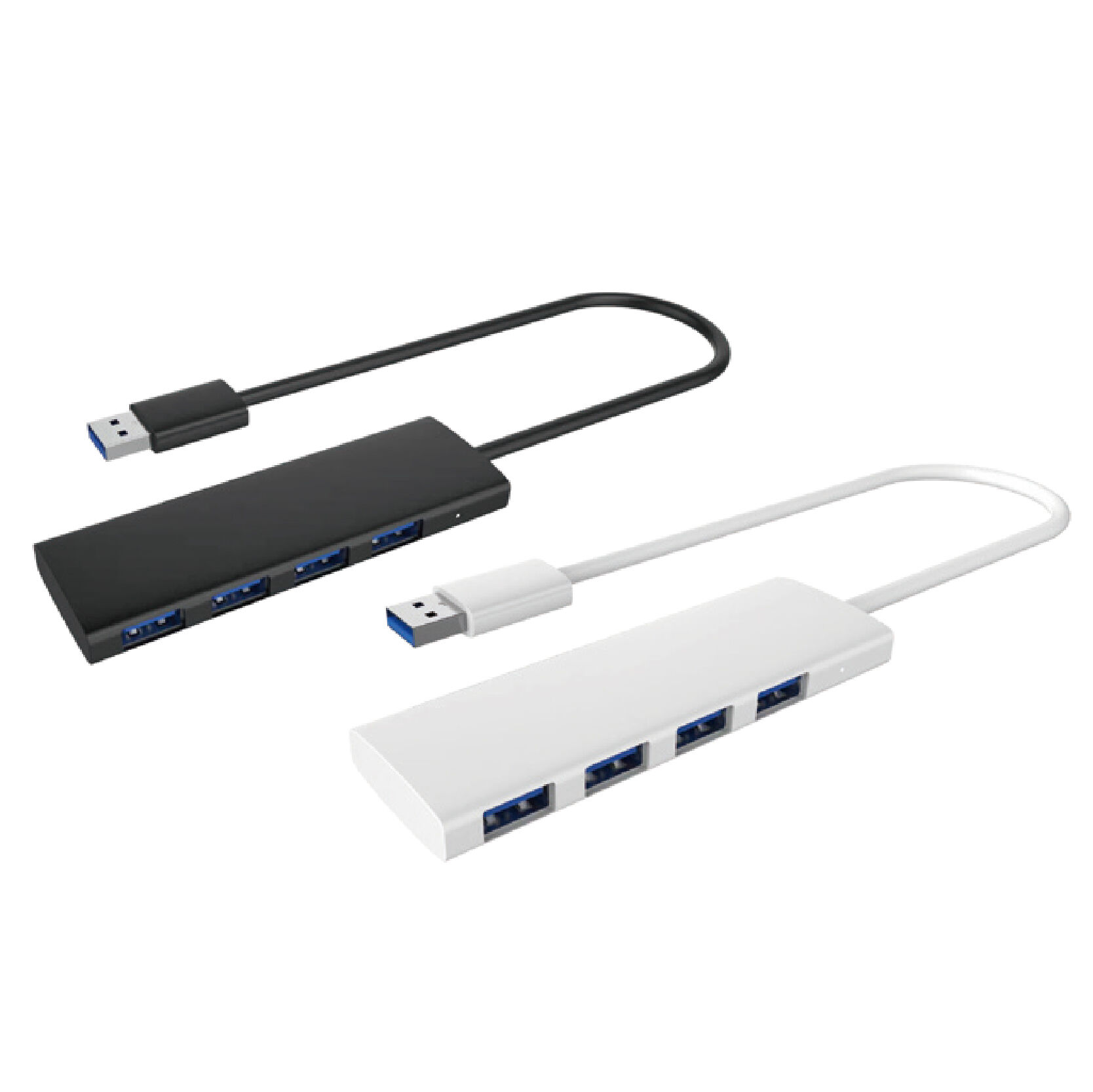 Ultra-thin Usb Portable 4-in-1 Multi-port Hub, Usb Hub, Card Reader ...