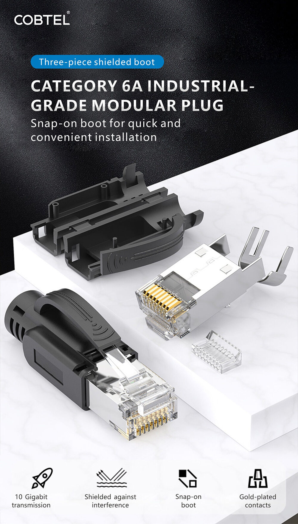 Buy China Wholesale Snap-on Boot Cat6a Industrial Ethernet Rj45 ...