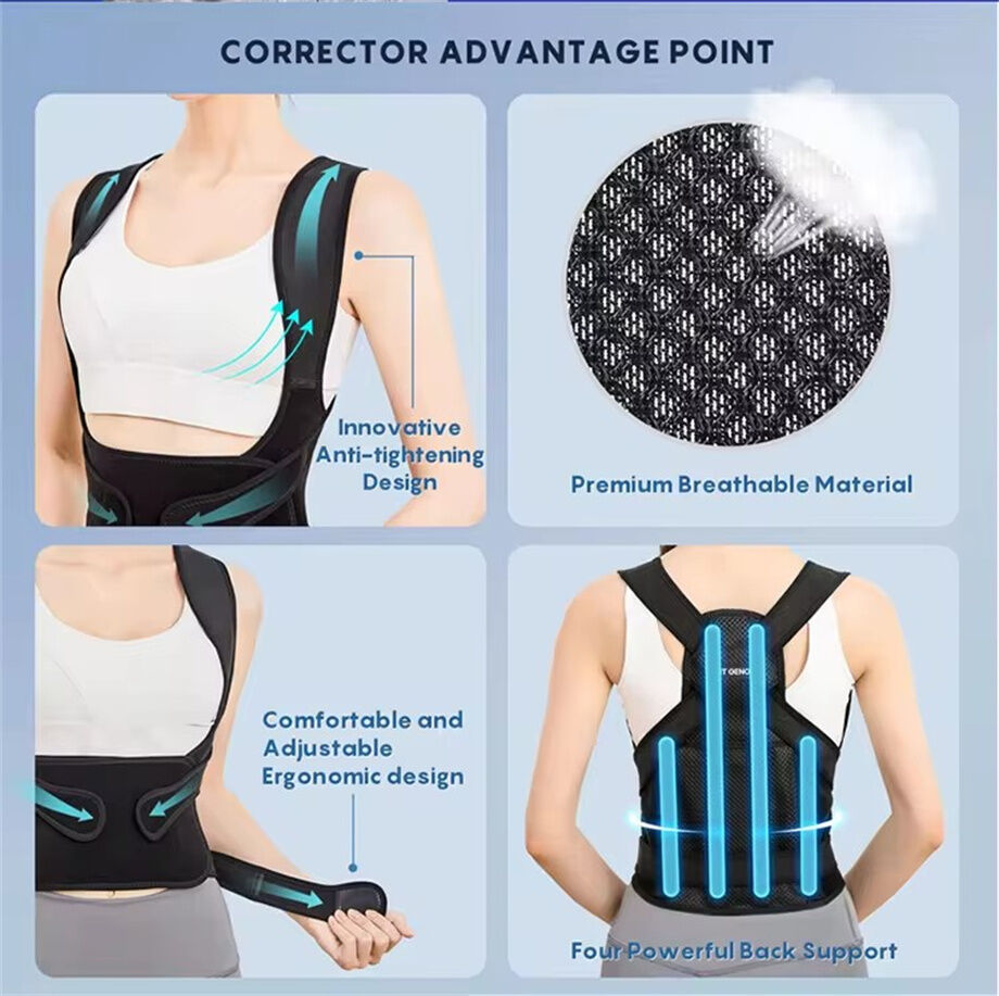 Back Support Posture Corrector,shoulder Straightener, Back Pain Relief ...