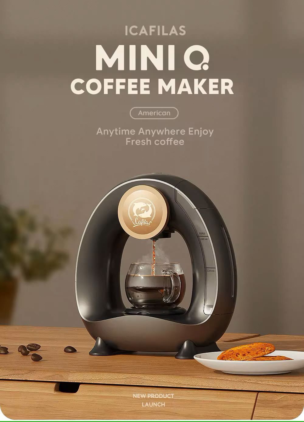 Mini Q Coffee Machine Portable American Coffee Machine For Home Office ...