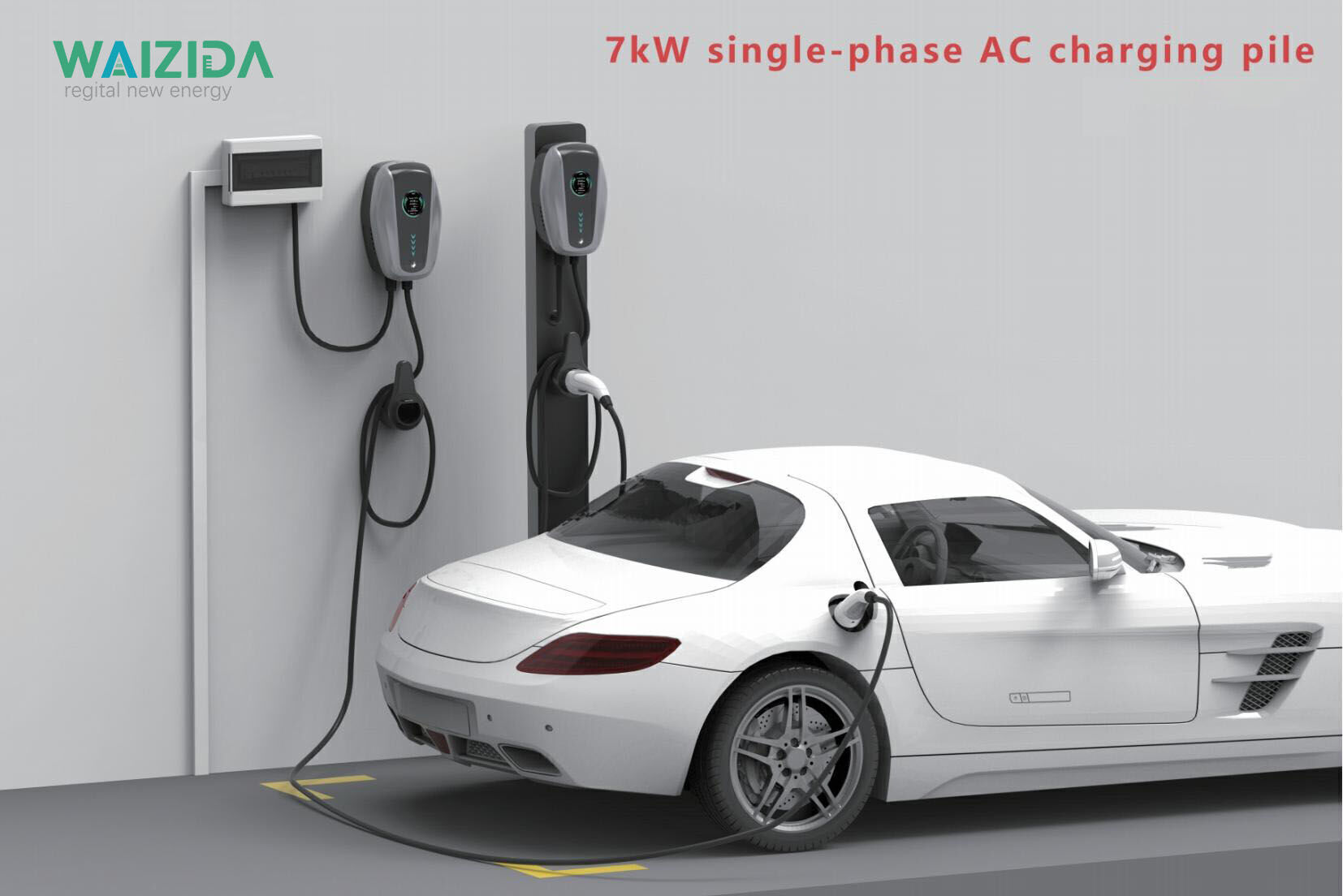 Wholesale Waterproof 7kw Type 2 Ac Ev Charger Electric Vehicle App Wifi ...