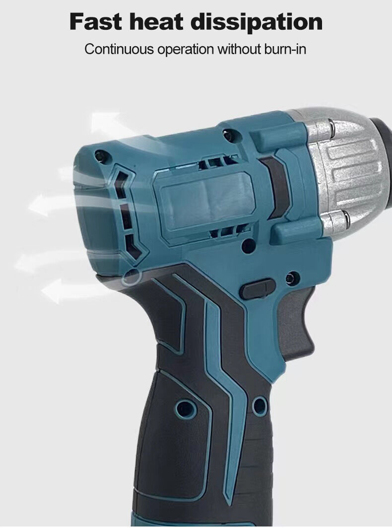 Brushless Lithium Battery Impact Wrench High Power Electric Drill ...