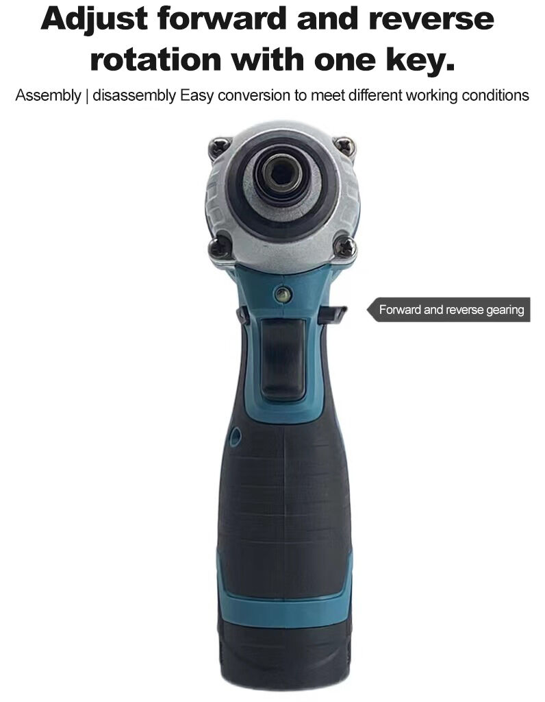 Brushless Lithium Battery Impact Wrench High Power Electric Drill ...