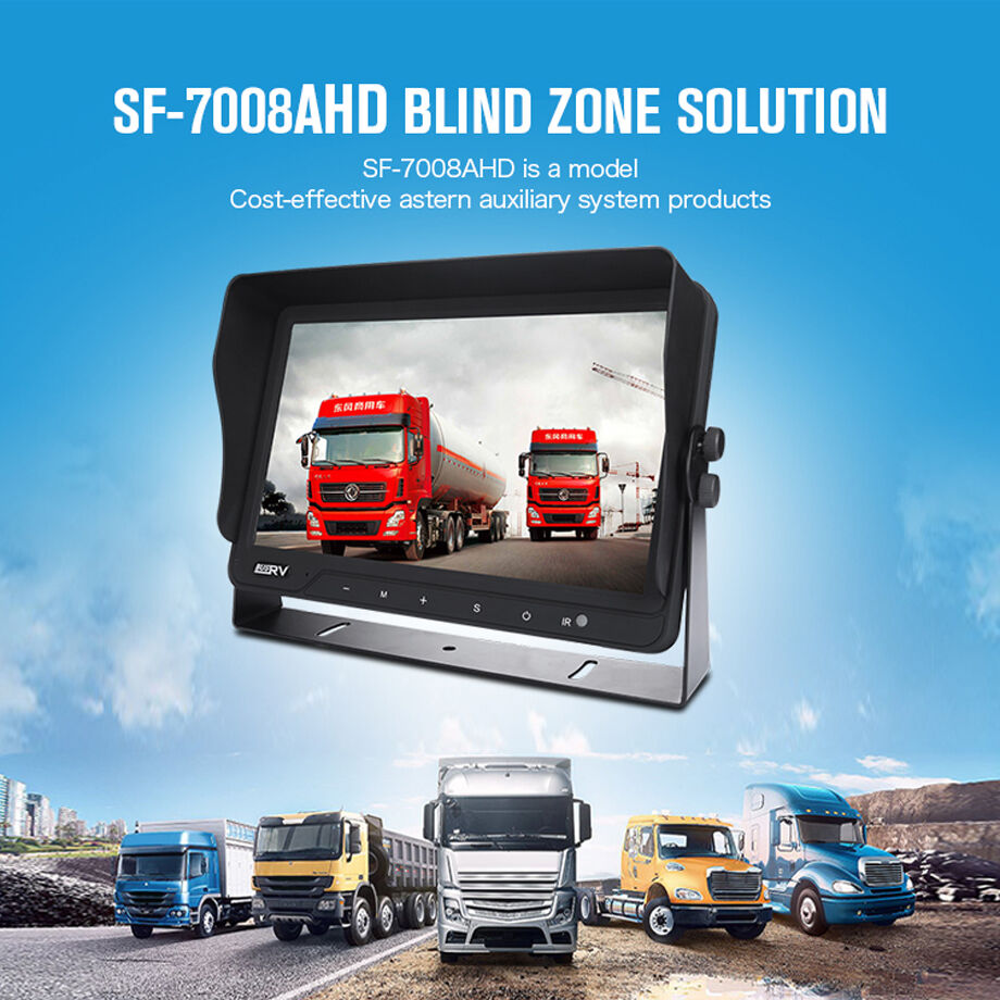 Private Model 7 Inch Touch Button Car Monitor Reverse Bus Monitor 1024* ...