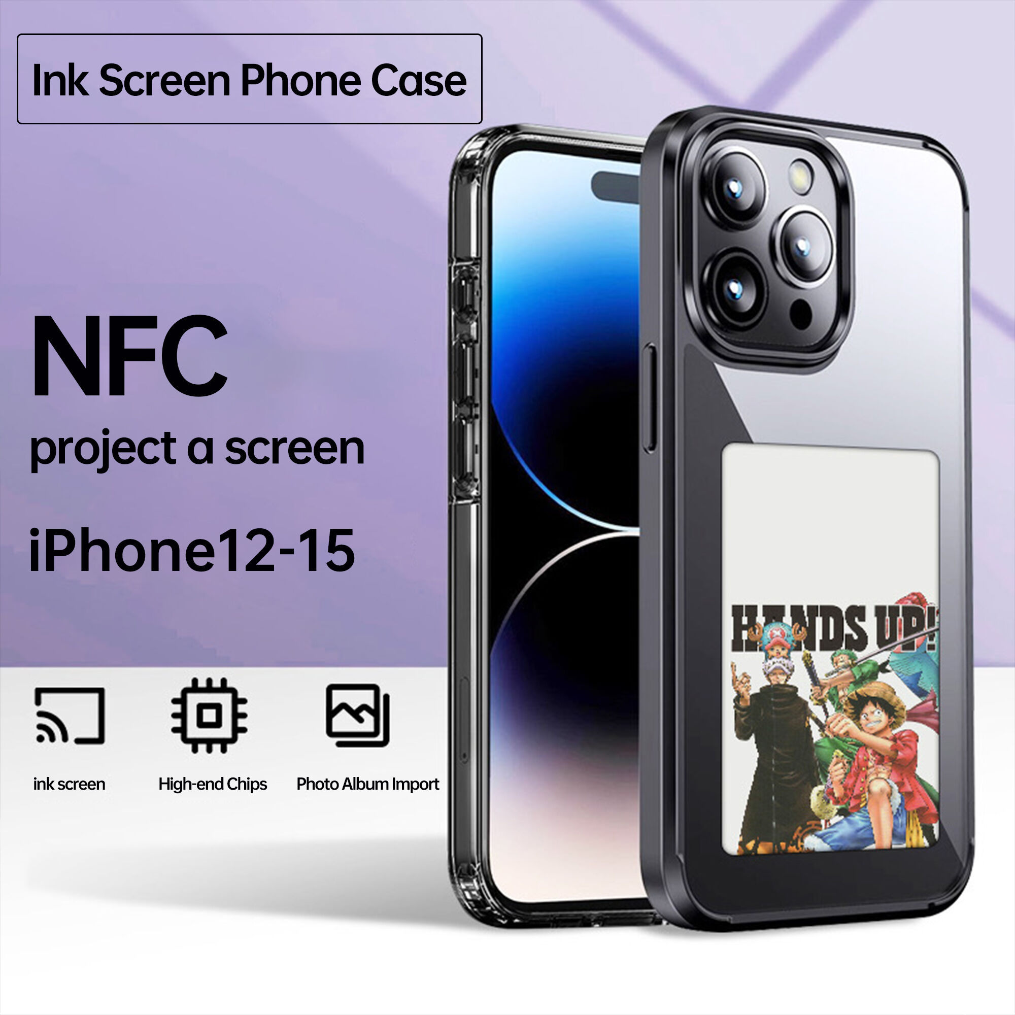 Shockproof Heavy Duty Protection Phone Case Nfc E Ink Screen Display ...