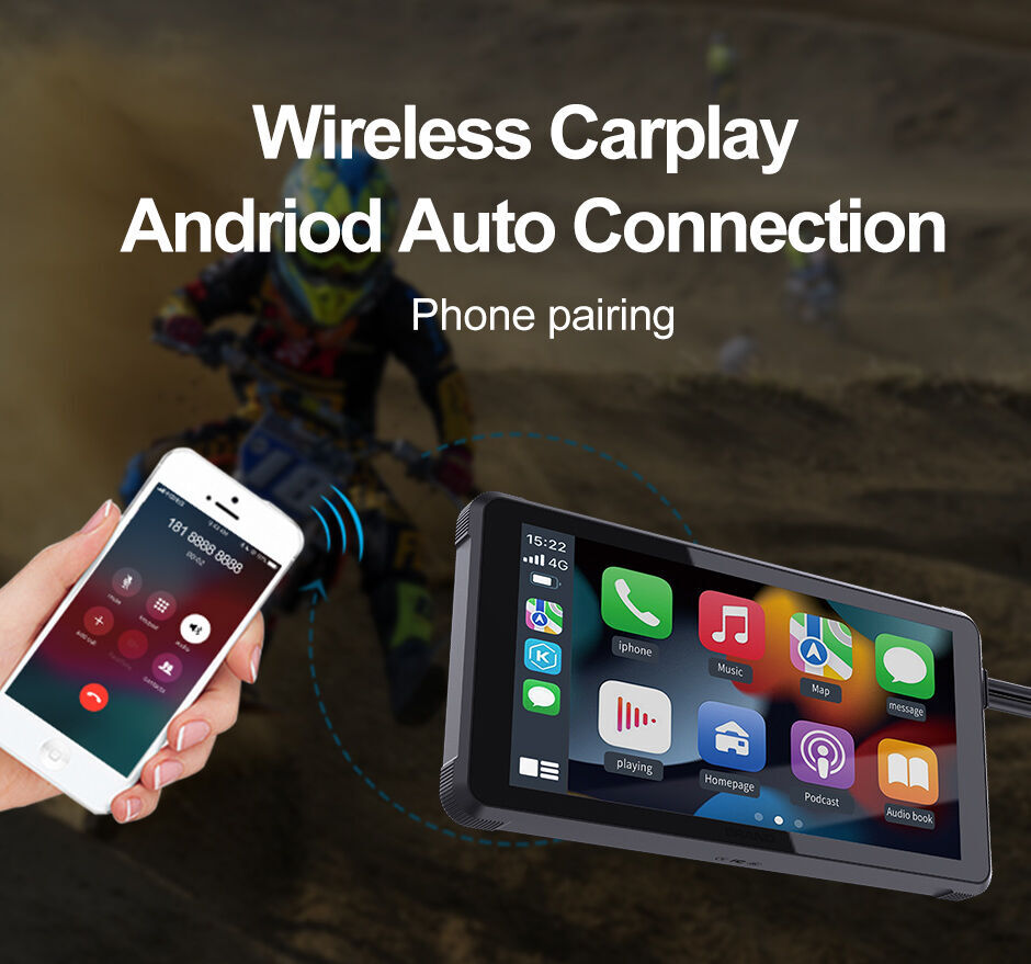 Gofuture F83 Dual 1080p Carplay Android Auto Motorcycle Camera ...