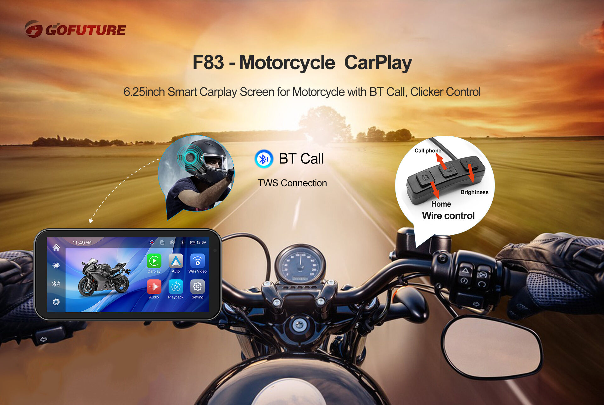 Buy China Wholesale Gofuture F83 Waterproof Ip67 6.25inch Dual 1080p ...