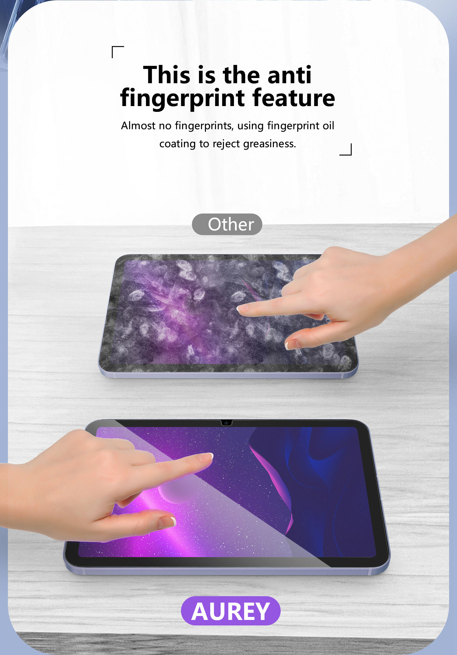 Aurey 9h Anti-peep Protector Easy Screen Protector Auto Alignment Kit ...