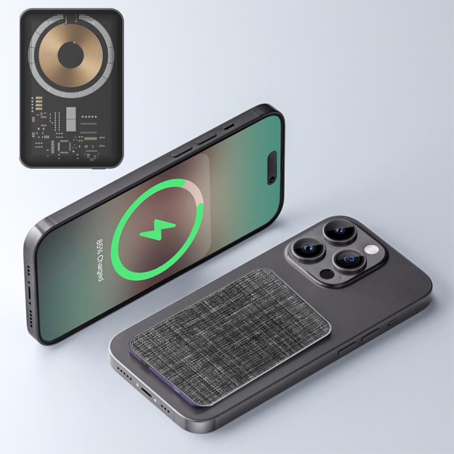 Magnetic Power Bank, Foldable 10000mah Wireless Magnetic Portable ...