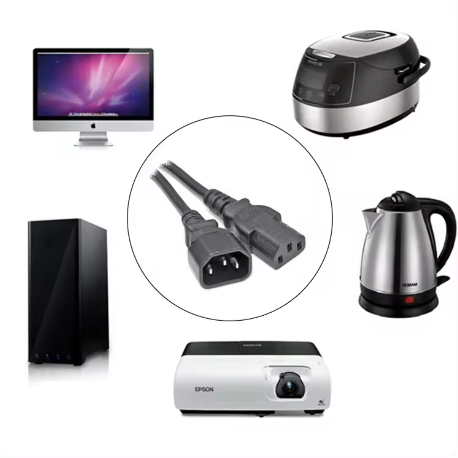 Oem&odm 10a 250v Iec C14 To C13 Pdu Style Computer Power Extension ...