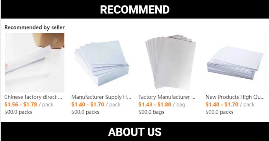 Multipurpose Double A4 Copy 80 Gsm / White A4 Copy Paper A4 Paper 70g ...