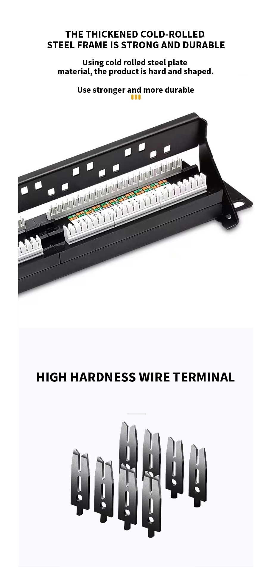 Kico Hotsales 19 Inch 1u Cat6 24 Port Patch Panel Full-loaded Patch Panel, Patch Panel, Cat6 ...