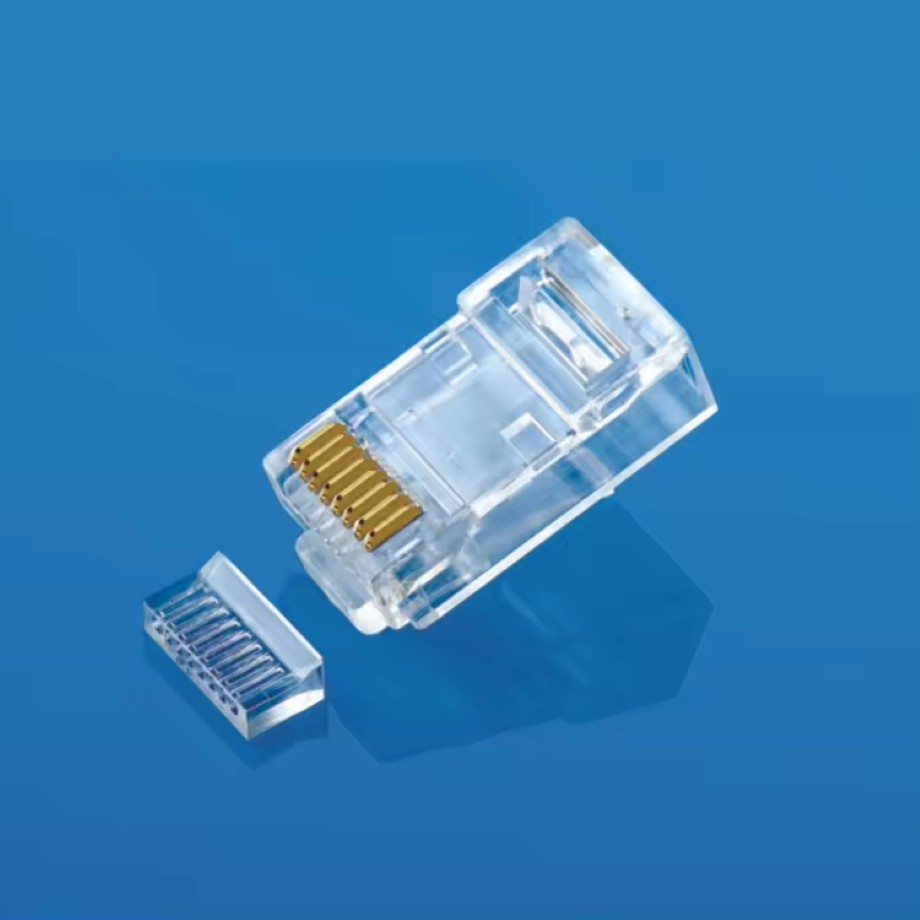 Rj45 Male Cat6 Connector Plug Pcb Connector Split Two-piece With The ...