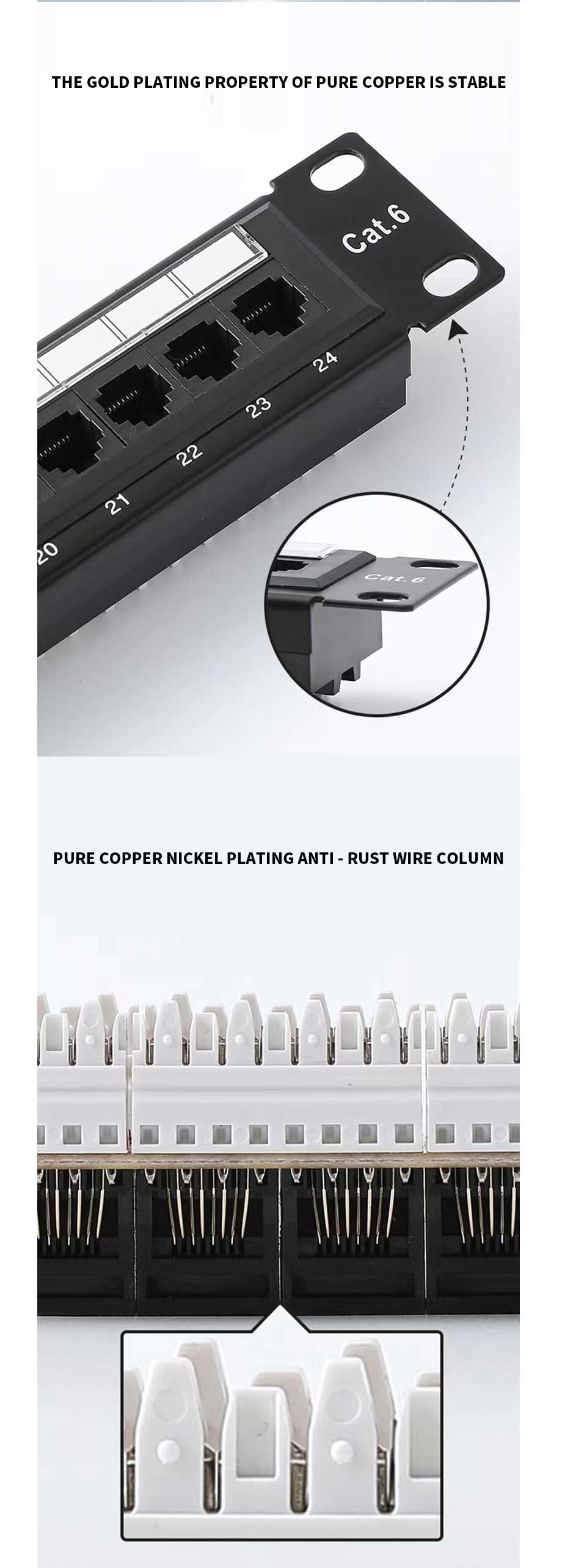 Wholesale 48 Port 2u Utp Patch Panel Cat6 Patch Panel With Cable ...