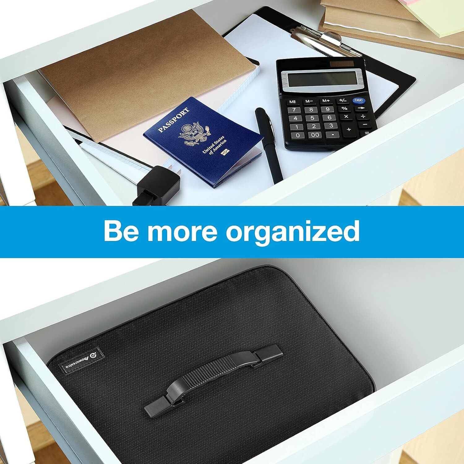 Fireproof Document Organizer Bag With Lock Document Organizer Bag Ravel ...