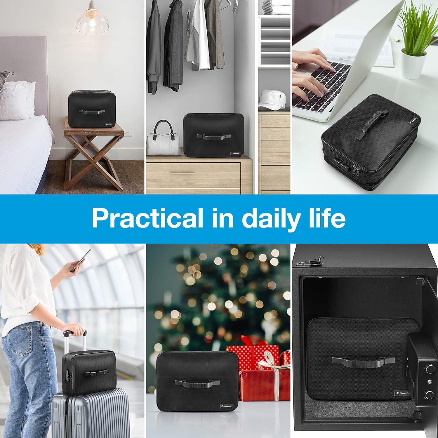 Fireproof Document Organizer Bag With Lock Document Organizer Bag Ravel ...