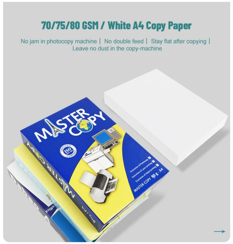 Original A4 Copy Paper A4 80 Gsm 500 White Office Printing A4 Paper Is ...