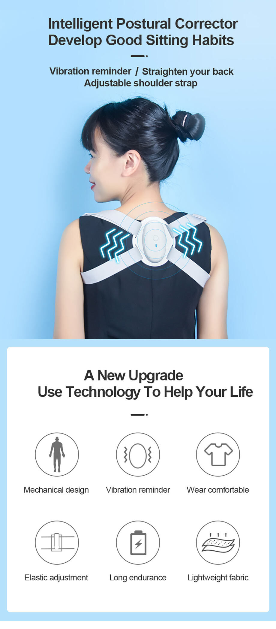 Spine Back Orthosis Scoliosis Lumbar Support Posture Corrector Back Brace Reminder - Expore ...