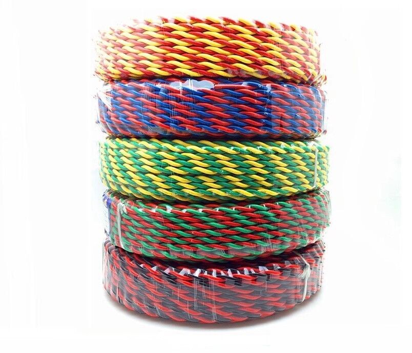 Twisted Pair Electrical Wire Cable Copper 2 Core Pvc Multi-color Power ...