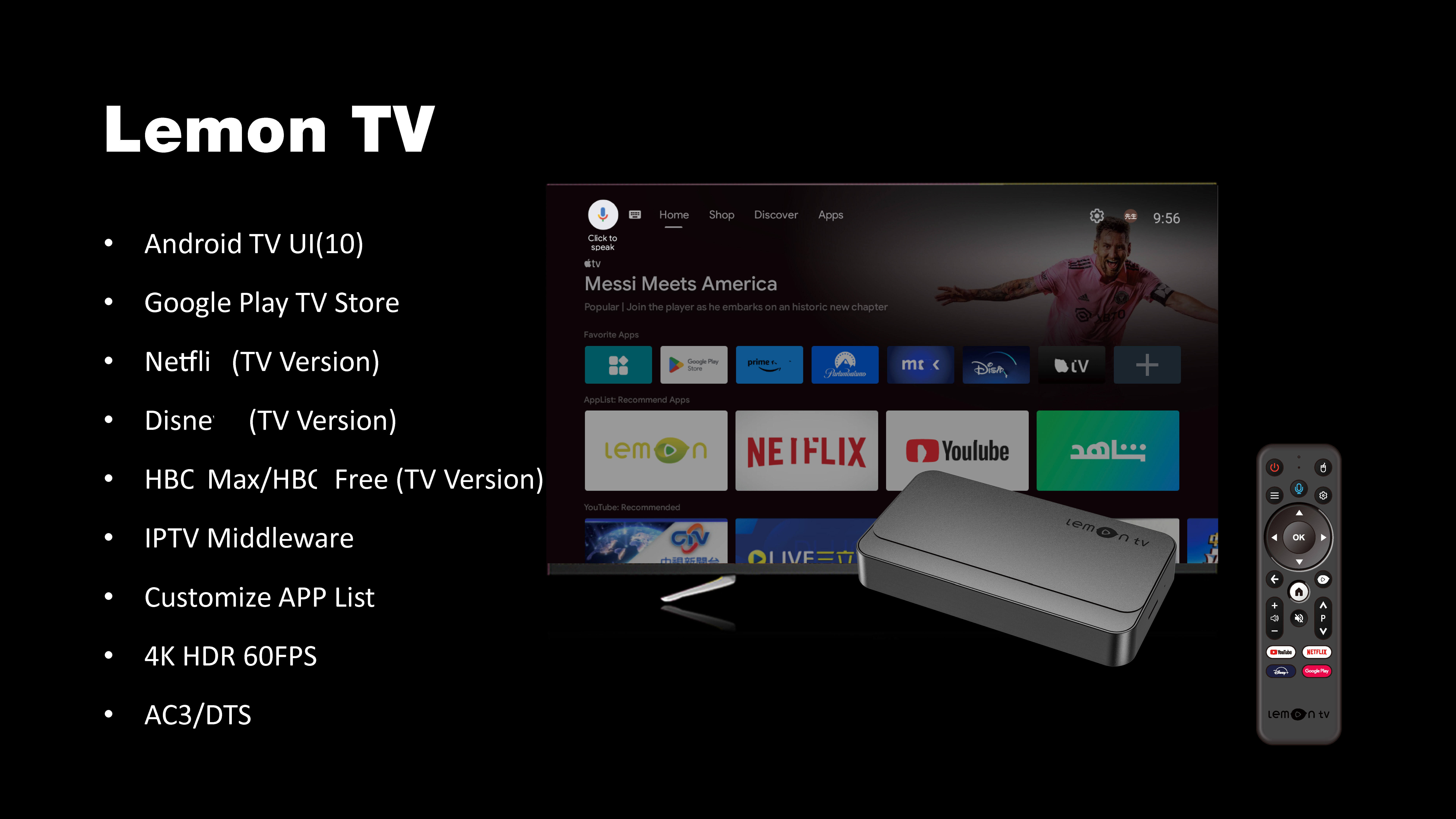 New Arrival Lemon Tv Update Of Q5 Android 10.0 4k Hdr Android Atv Box ...