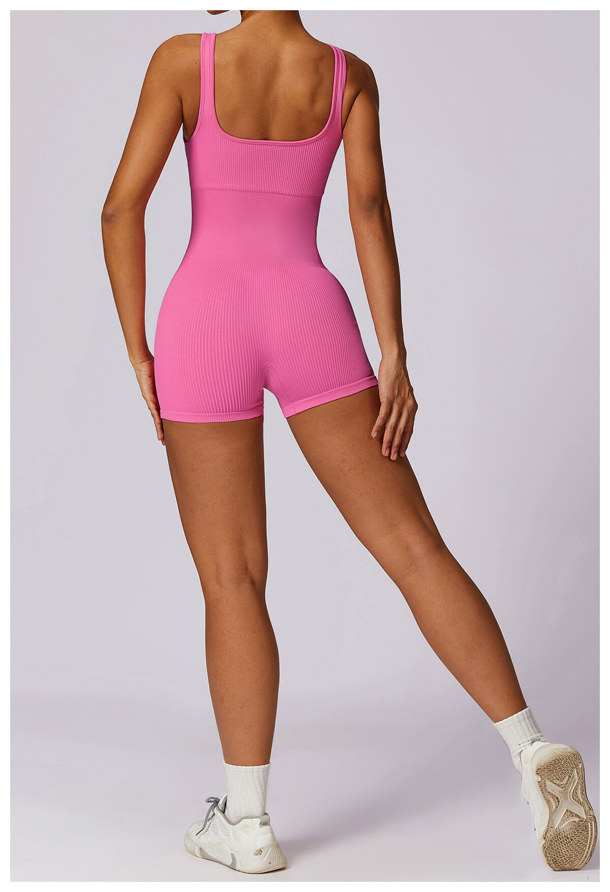 High Impact Seamless One-piece Yoga Suit, Elastic Sports Tight Bodysuit ...
