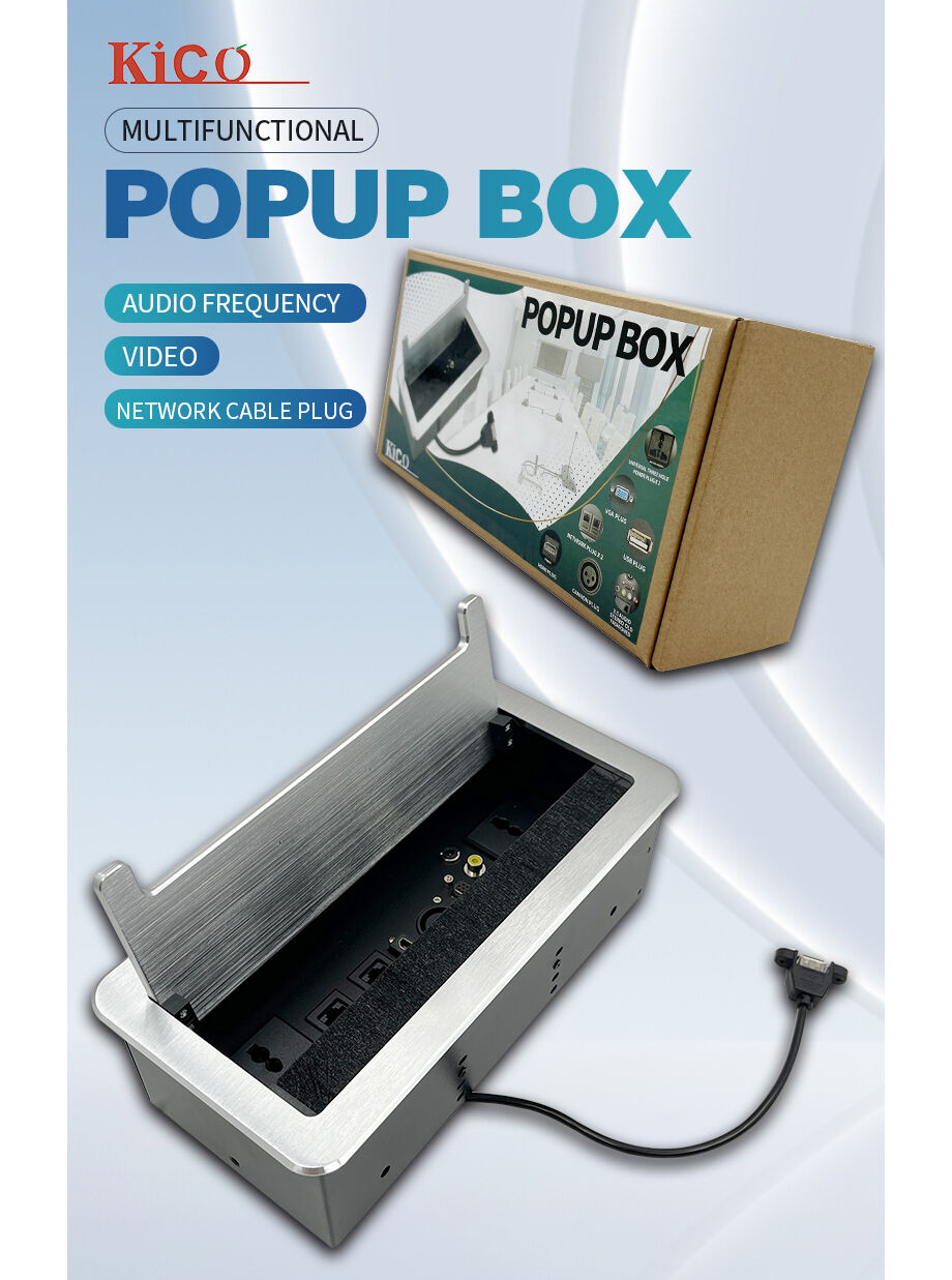 Flip Cover Socket Desktop Electrical Power Socket Universal Conference Furniture Tabletop Power ...