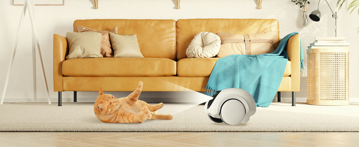 Obm + White + Smart Companion Robot For Pets + Allow You To See, Hear ...