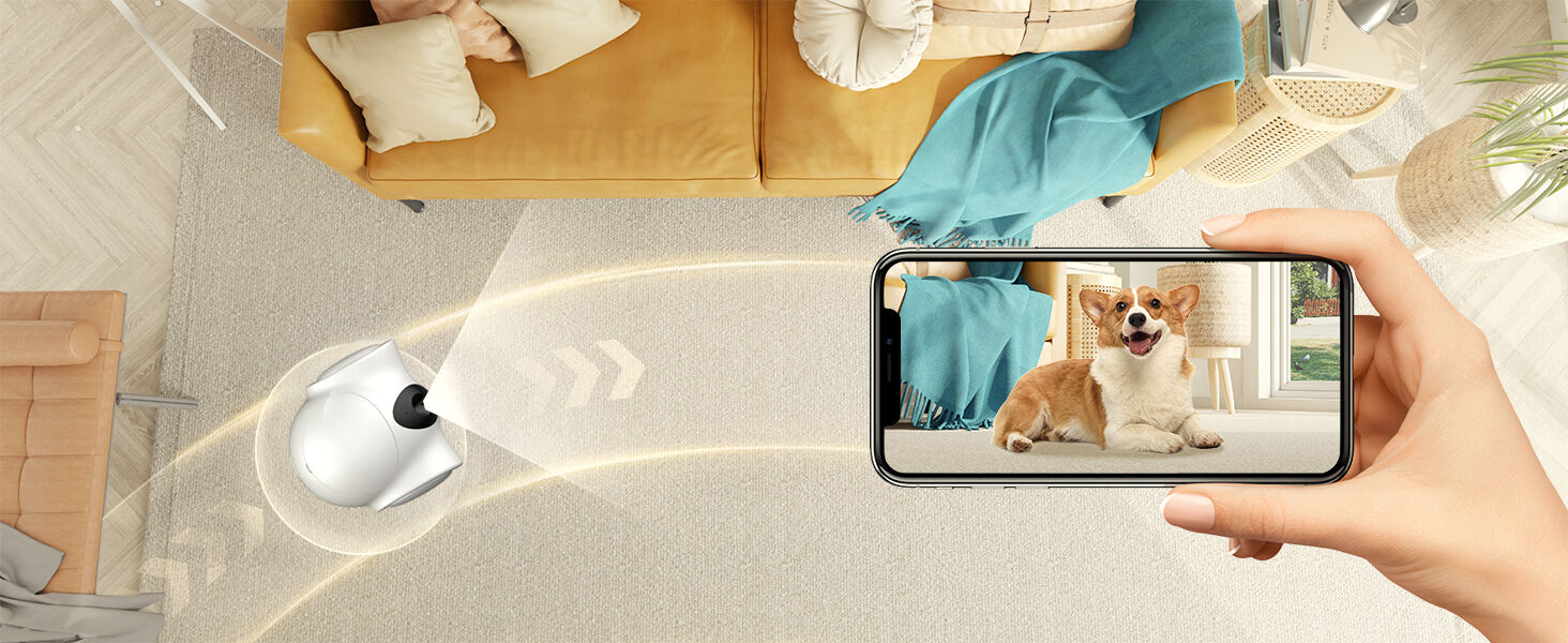 Obm + White + Smart Companion Robot For Pets + Allow You To See, Hear ...