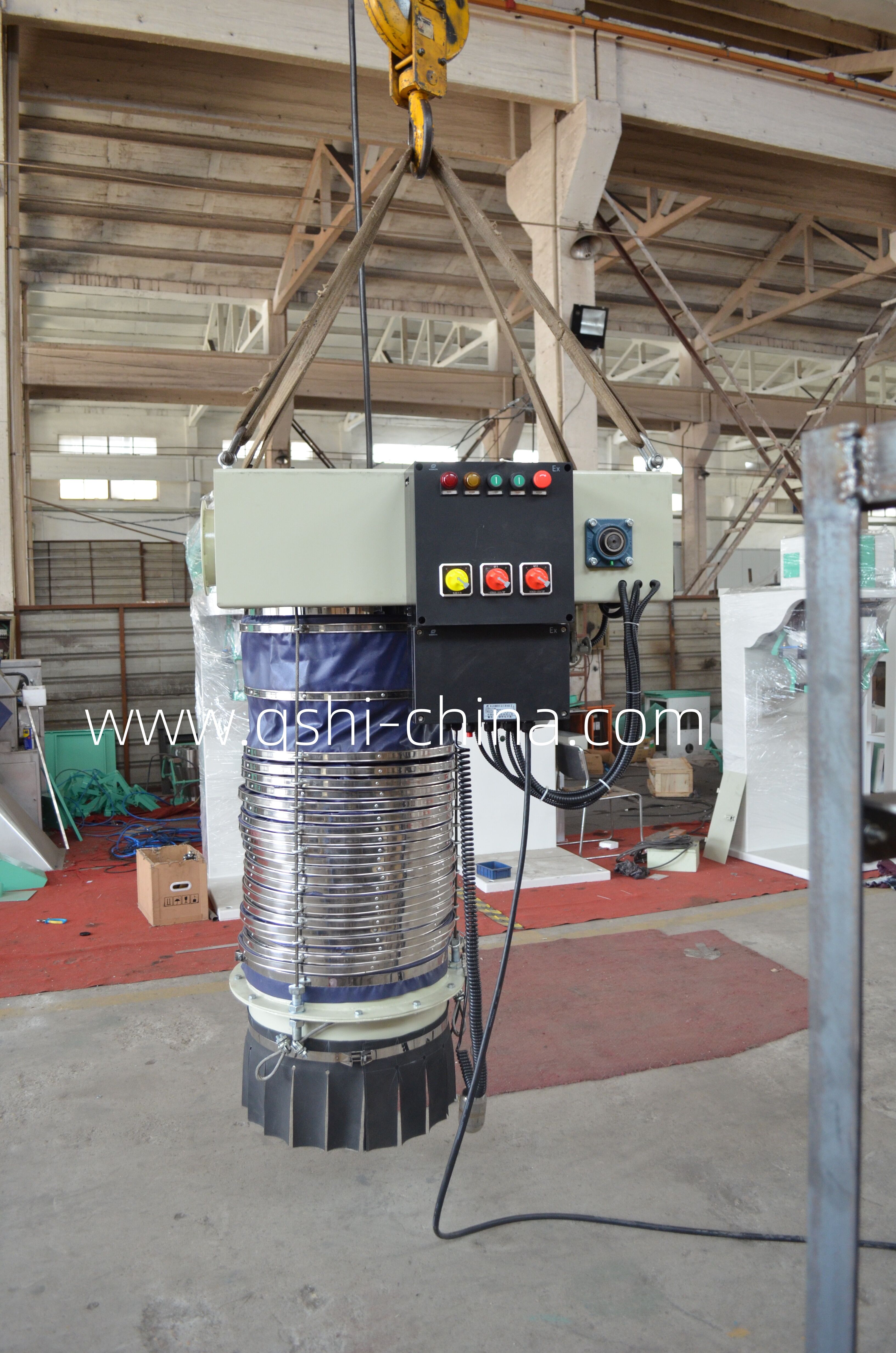 Qshi Telescopic Slip Pipe Bulk Material Telescopic Loading Chute ...