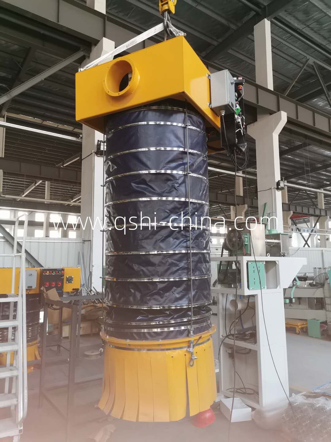 Qshi Telescopic Slip Pipe Bulk Material Telescopic Loading Chute ...